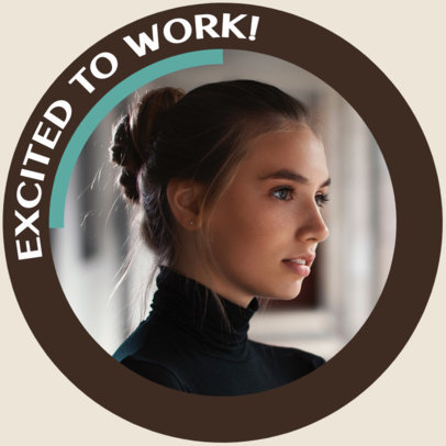 Placeit - LinkedIn Profile Picture Maker Featuring a Smiling Woman Portrait