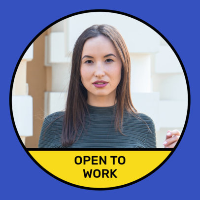 Placeit - LinkedIn Profile Picture Design Creator with a Circular Frame