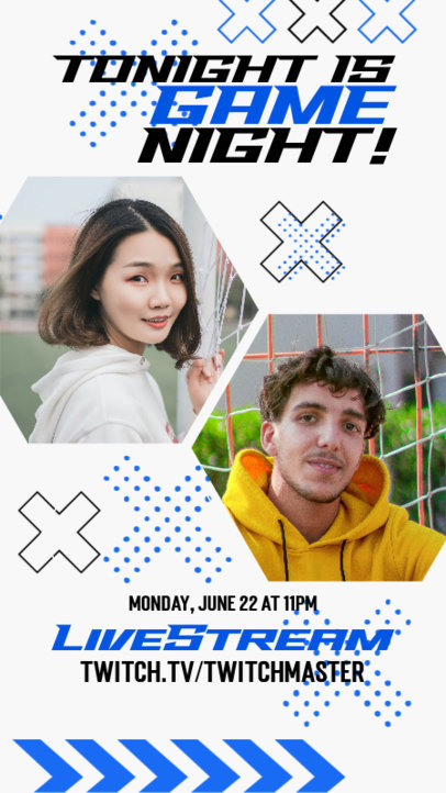 Placeit - Instagram Story Generator for a Gaming Match Event