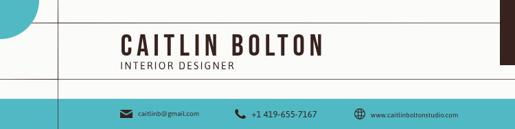 Placeit - Interior Designer LinkedIn Banner Generator With a Minimalistic Layout