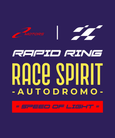 Placeit - T-Shirt Design Maker Featuring Formula One-Inspired Quotes