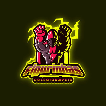 Placeit - Toy Figures Logo Generator for a Collectible Store