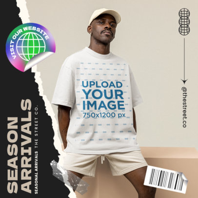 Placeit - T-Shirt Mockup Featuring a Man and a Woman for a New ...