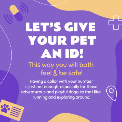Placeit - Dog Training Instagram Post Generator Featuring Paw Graphics