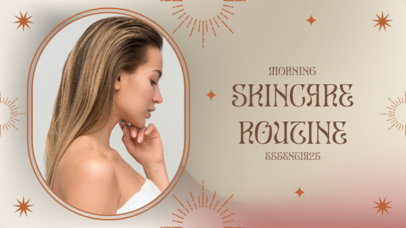 Placeit - YouTube Thumbnail Template Featuring Skincare Tips With a ...