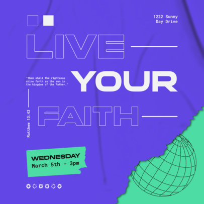 Placeit - Christian-Themed Instagram Post Creator with a Modern Layout ...