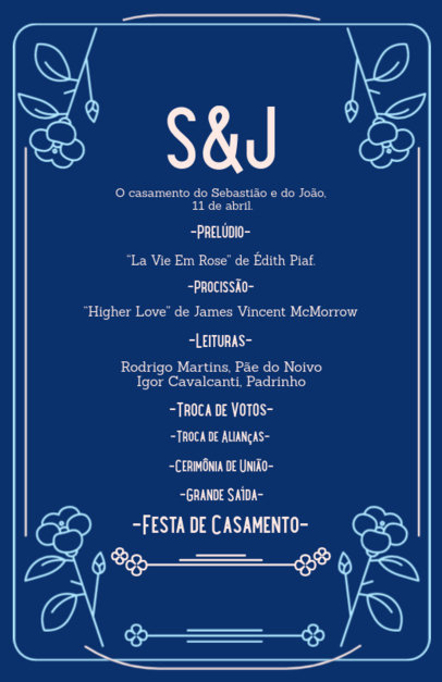 Placeit - Floral Invitation Creator for an LGBT-Themed Wedding