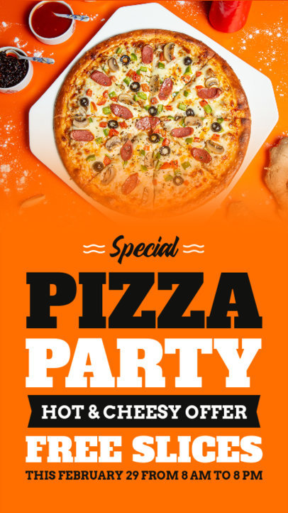 Placeit - National Pizza Day Instagram Story Creator With a Free-Slice ...