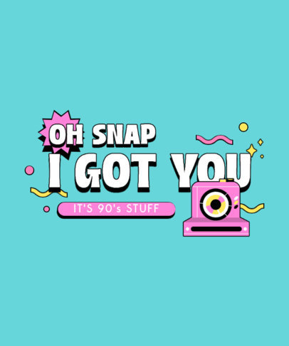 Placeit - T-Shirt Design Maker Featuring a Retro TV Illustration