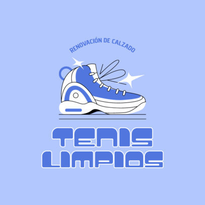 Placeit - Shoe Restoration Logo Creator with a Shiny Sneaker Illustration