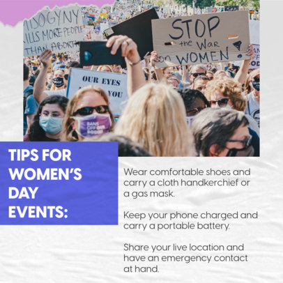 Placeit - Instagram Post Generator Featuring Feminist Activities for ...
