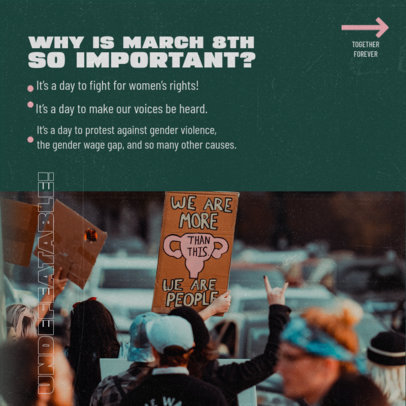 Placeit - Instagram Post Template Featuring Safety Tips for Women's ...