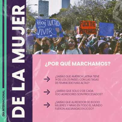 Placeit - Instagram Post Template for an Infographic About Women's Rights