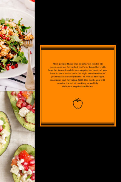 Placeit - Lifestyle Back Book Cover Template for Healthy Dishes