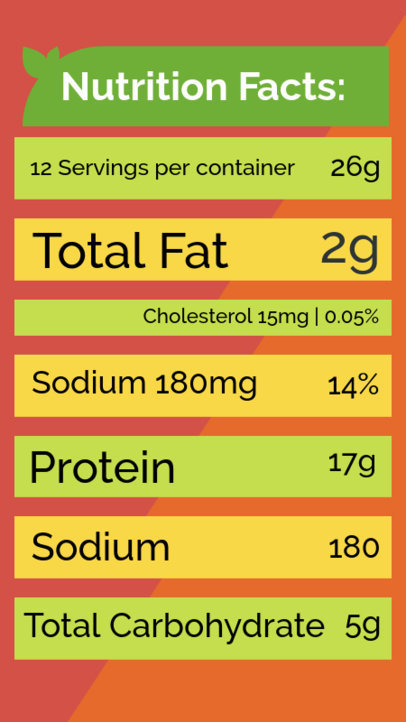 Placeit - Nutrition Facts Label Maker Featuring Customizable Food ...