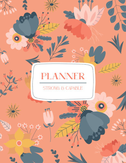 Placeit - Daily Planner Maker Featuring a Floral Aesthetic