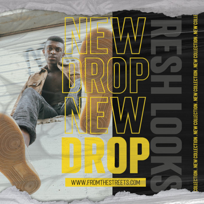 Placeit - Instagram Post Template Promoting Streetwear Brands