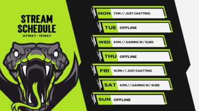 Placeit - Twitch Screen Generator for a Gamer's Streaming Schedule