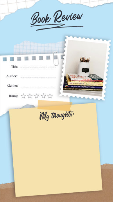 Placeit - Modern Instagram Story Template for a Book Review Featuring a ...