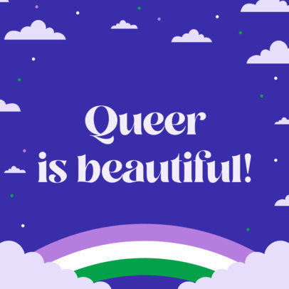 Placeit - Instagram Post Template with an Empowerment Quote for Gay ...