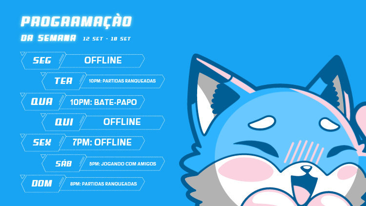 Placeit - Twitch Screen Creator for a Weekly Live Stream Calendar with ...