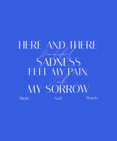 Placeit - Back T-Shirt Design Template Featuring a Sentimental Phrase ...