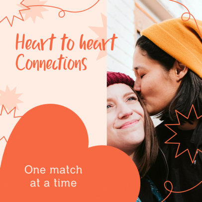 Placeit - Instagram Post Template with Romantic Couple Pictures for ...