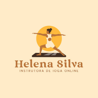 Placeit - Logo Creator for an Online Yoga Classes Platform