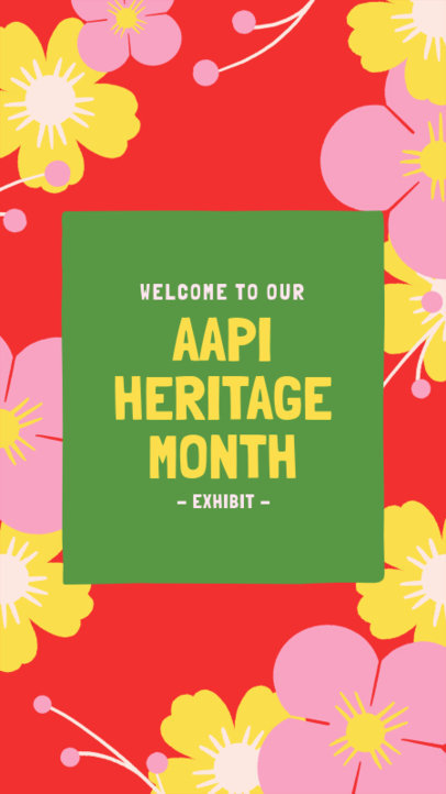 Placeit - Art Exhibition Instagram Story Template for AAPI Heritage Month