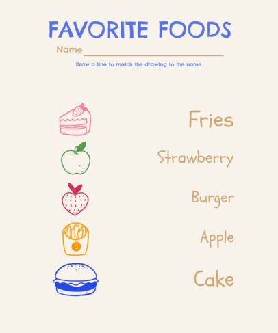 Placeit - Colorful Name Tag Template for Teachers Featuring Cute Graphics