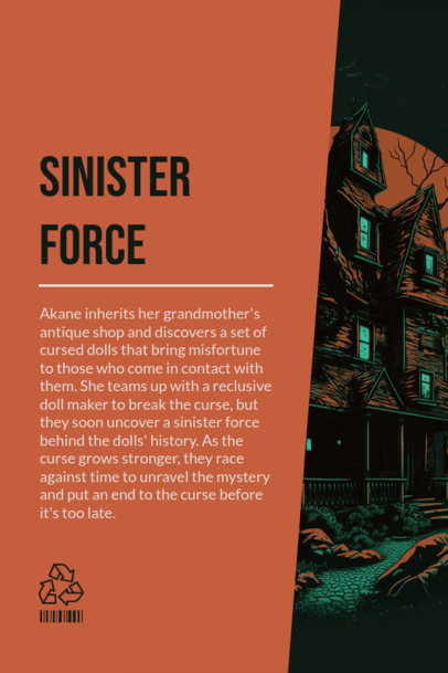 Placeit - Manga Book Cover Maker Featuring an AI-Generated Anime Graphic