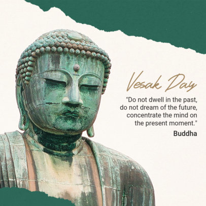 Placeit - Instagram Post Template with a Buddha Statue Picture for ...
