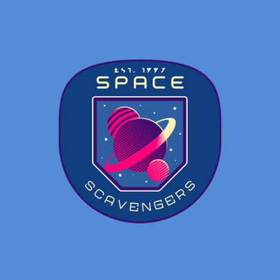Placeit - Astronomy Club Logo Creator for Space Day Featuring an ...