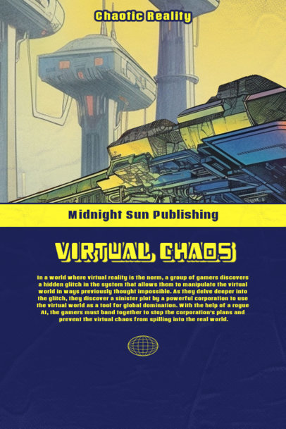 Placeit - Book Cover Template With a Manga Theme and Futuristic Style