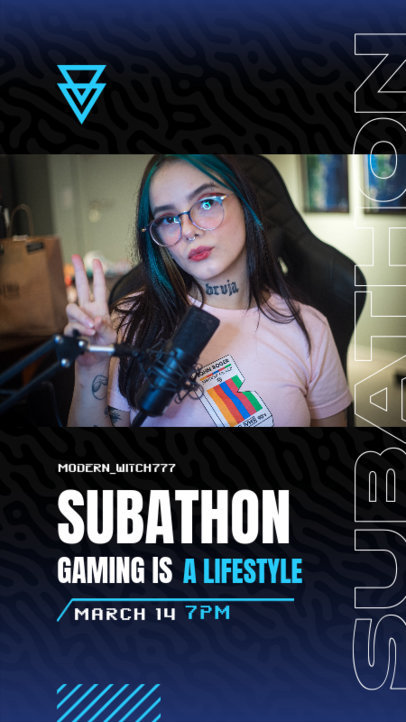 Placeit - Instagram Story Template for a Gamers Streaming Event