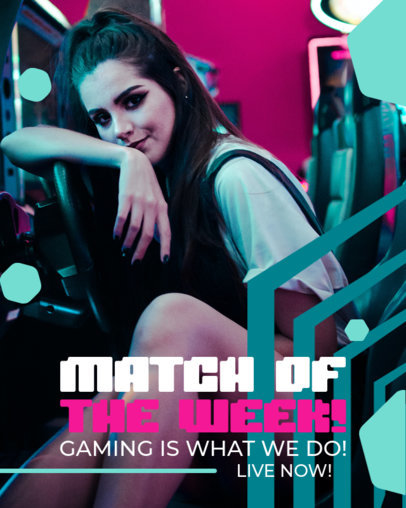 Placeit - Instagram Post Template for a Live Gaming Stream Event