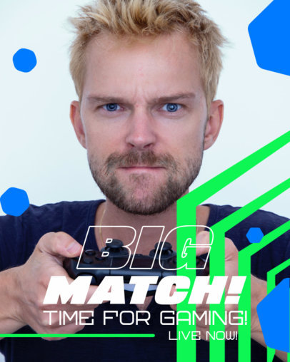 Placeit - Instagram Post Template for Special Gaming Live Stream Events