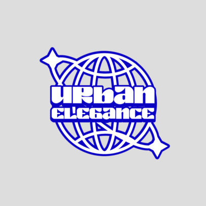 Placeit - Y2K-Aesthetic Logo Generator Featuring an Oval Graphic