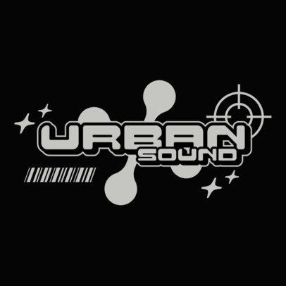 Placeit - Logo Maker for a Music Channel Featuring a Y2K Aesthetic