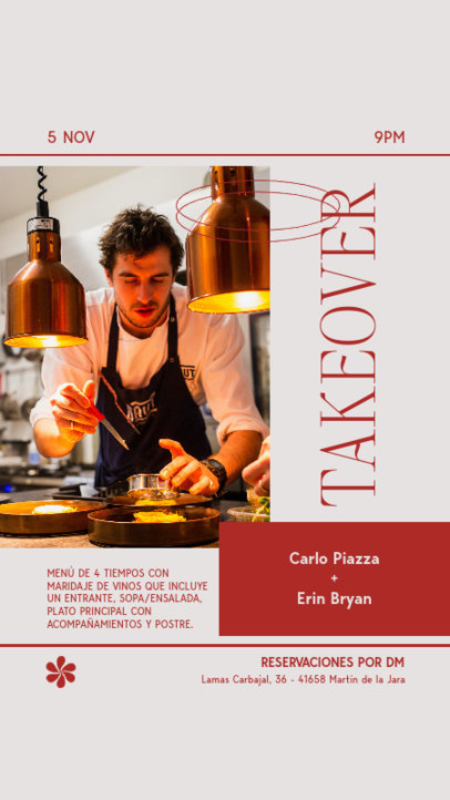 Placeit - Instagram Story Maker for a Restaurant Takeover Featuring a ...