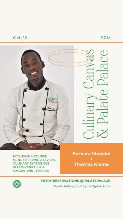 Placeit - Instagram Story Maker to Promote a Restaurant Takeover Event