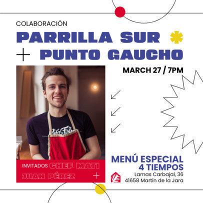 Placeit - Instagram Post Maker for an Upcoming Restaurant Takeover