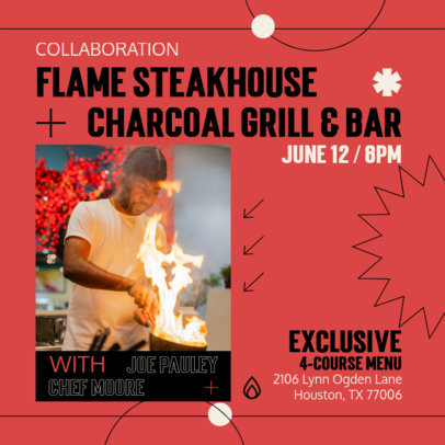 Placeit - Instagram Post Maker for an Exclusive Restaurant Takeover