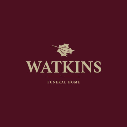 Placeit - Funeral Services Logo Maker Featuring a Tree Icon