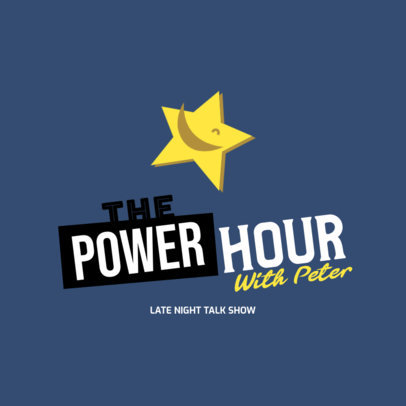 Placeit - Cinema Logo Template for an Interview Talk Show Program