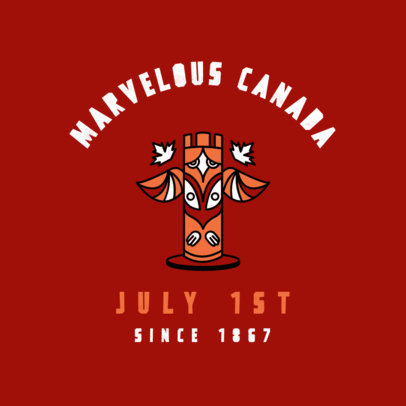 Placeit - Holiday Logo Template for a Canada Day-Inspired Celebration ...