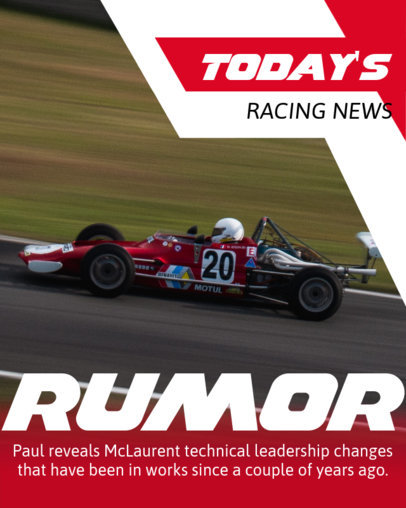 Placeit - Instagram Post Maker Featuring F1-Inspired Breaking News and ...