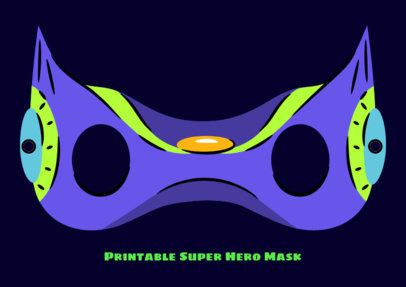 Placeit - Printable Mask Generator Featuring Illustrated Bolts