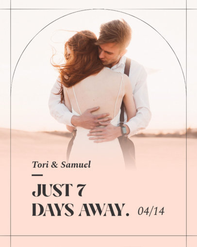 Placeit - Romantic-Themed Instagram Post Template with a Countdown for ...