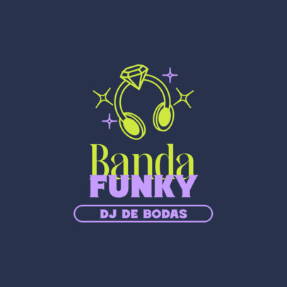 Placeit - Wedding Logo Maker for a DJ Service